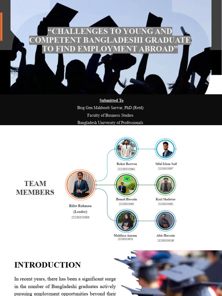 Challenges To Young And Competent Bangladeshi Graduate | PDF | Human ...