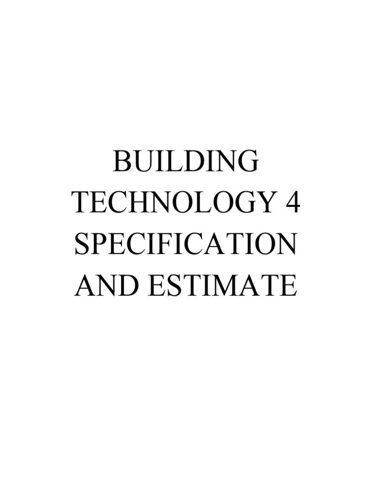 Bt4 Lecture 1 Pdf Specification Technical Standard Metre
