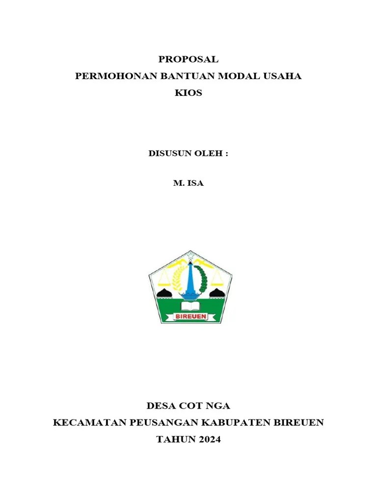 Permohonan Bantuan Modal Usaha | PDF