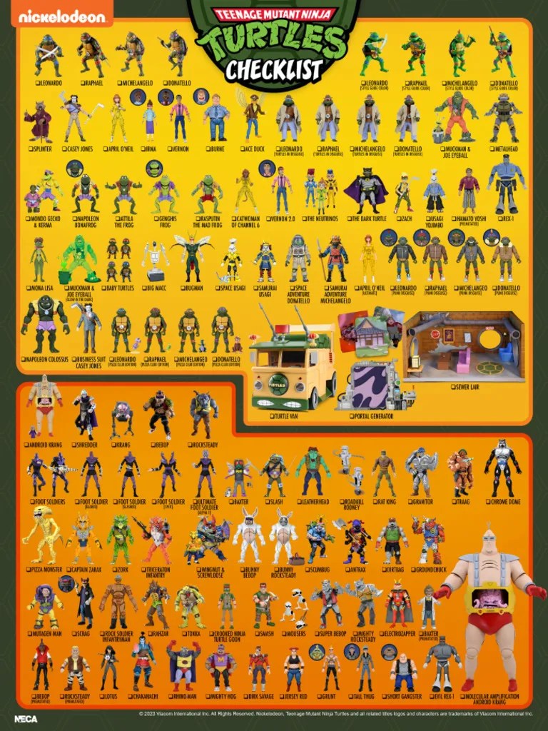 NECA_TMNT_Toon_Checklist_2023_12Day_FINAL | PDF