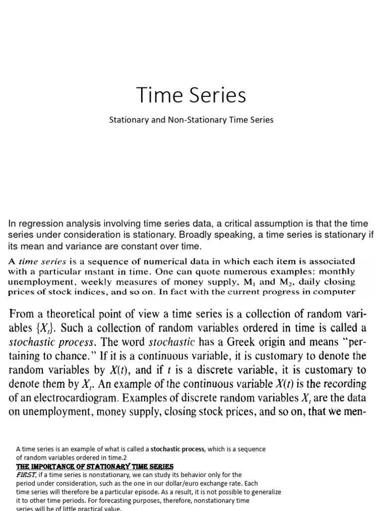 Time Series Download Free Pdf Stationary Process Time Series