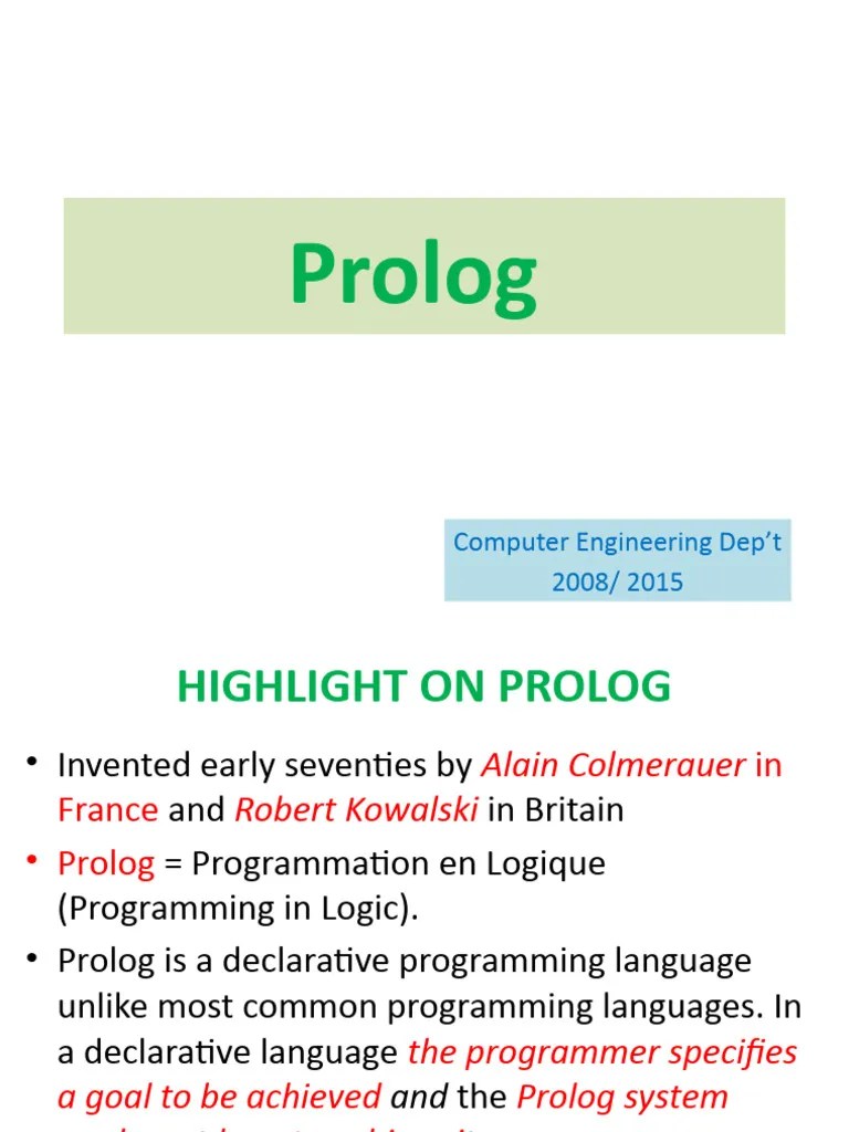 Prolog Lab I Pdf Computer Programming Databases