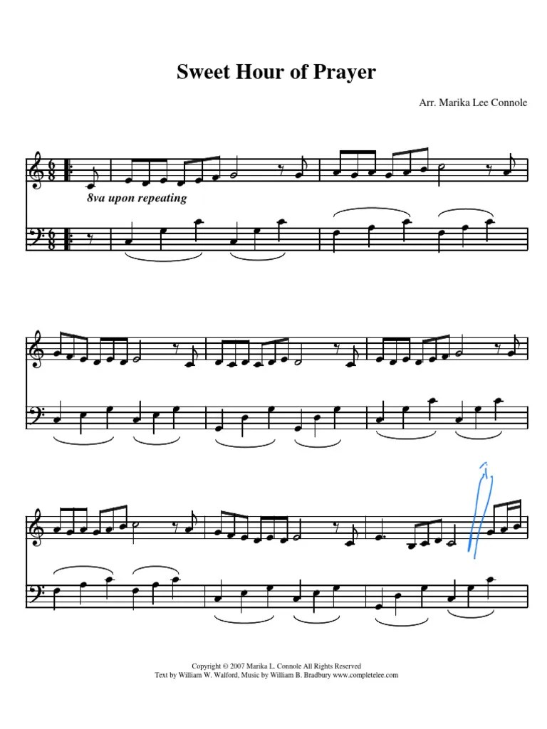 Sweet Hour Of Prayer Pdf