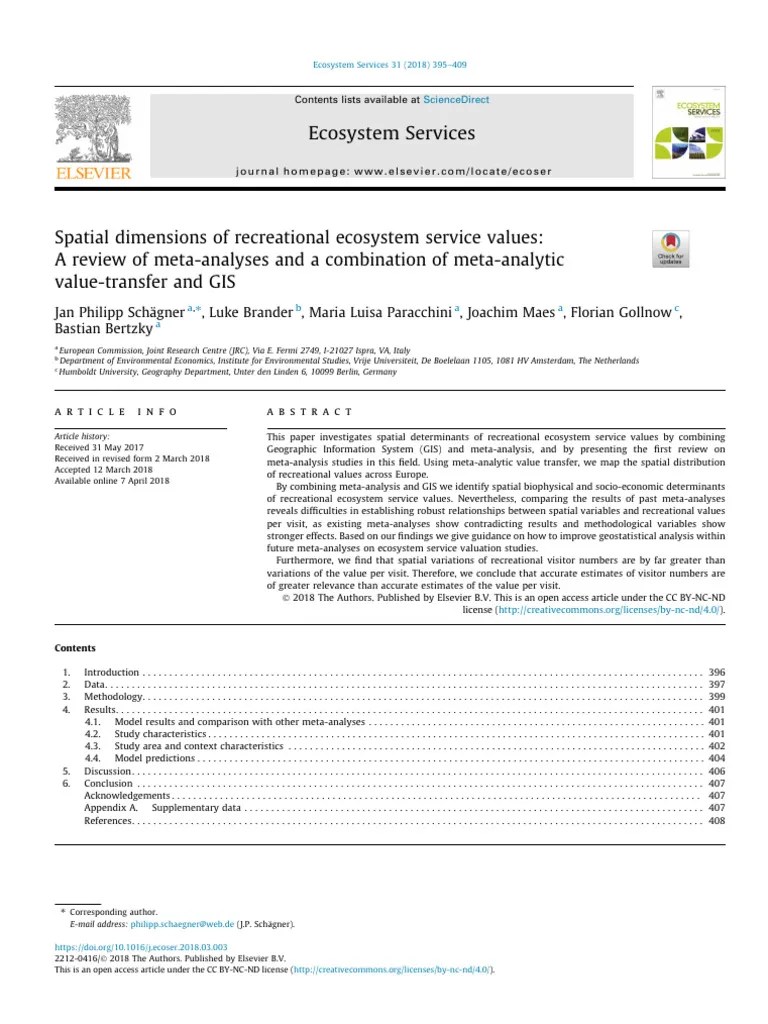 Ecosystem Services Pdf