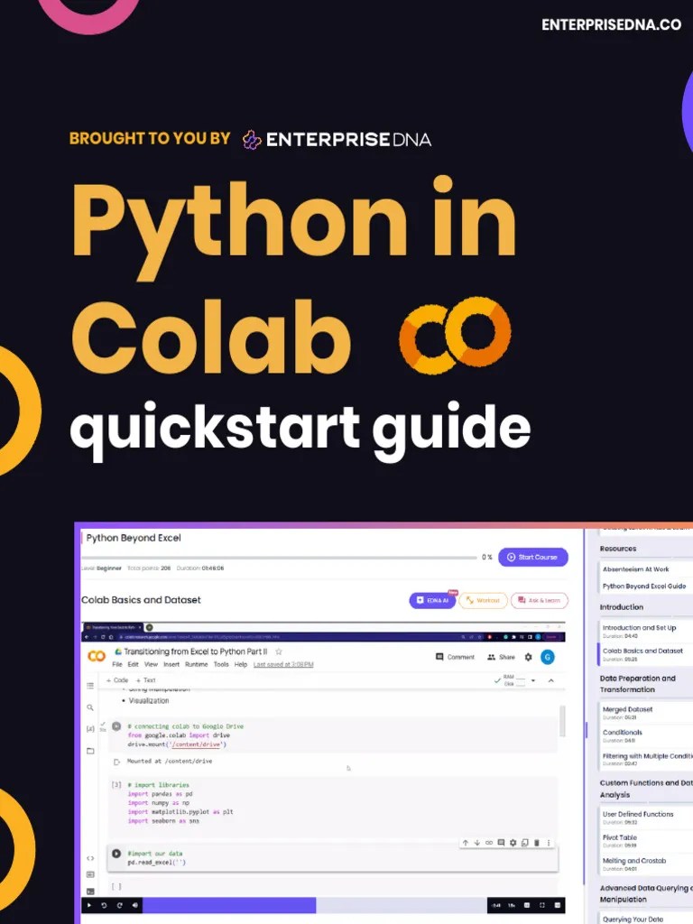 Python In Google Colab Starter Guide Pdf