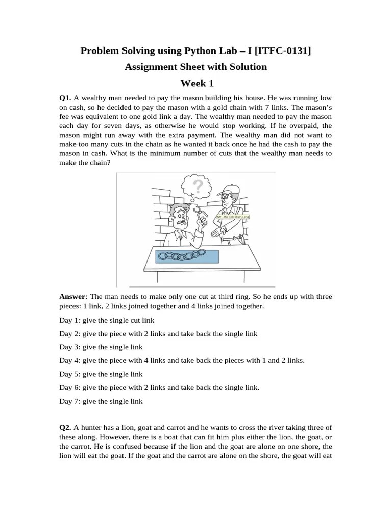 Lab Assignment 1 Solution Pdf