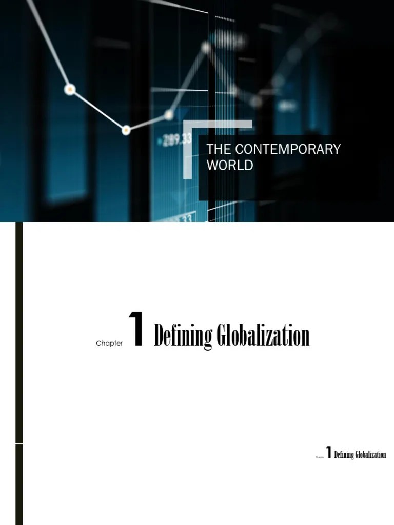 Chapter 1 1 Defining Globalization Pdf Globalization Market