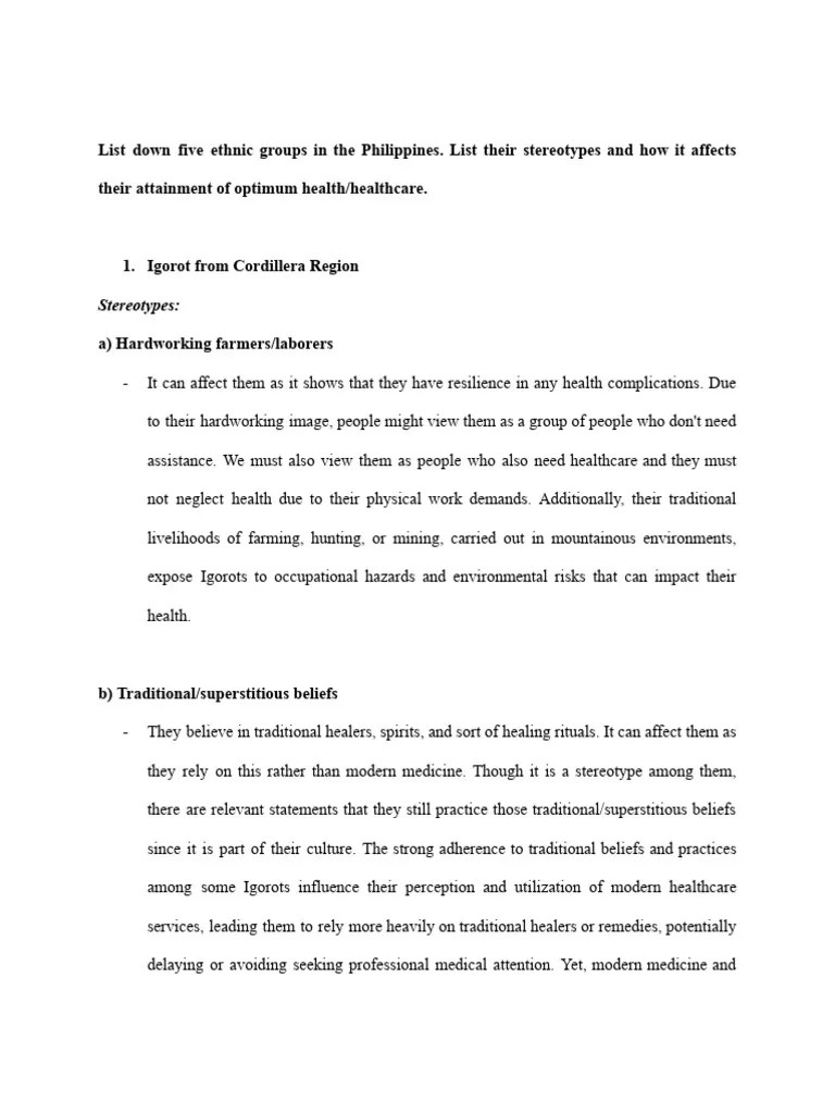 Assignment - Health Disparities | PDF