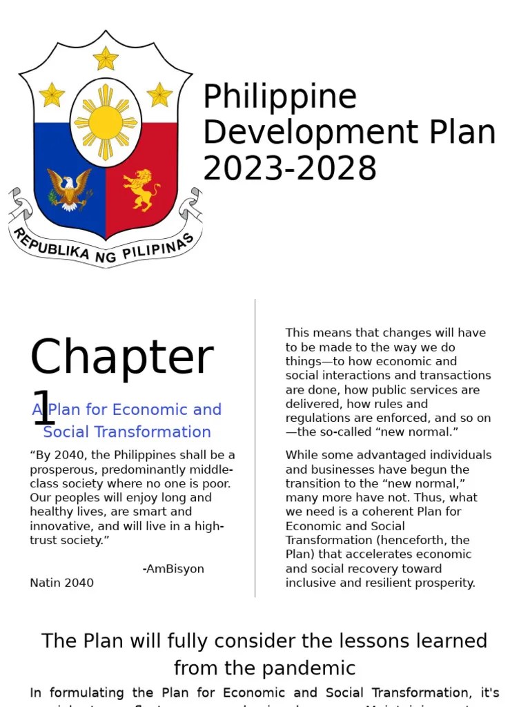 Philippine Development Plan 2023 2028 Pdf