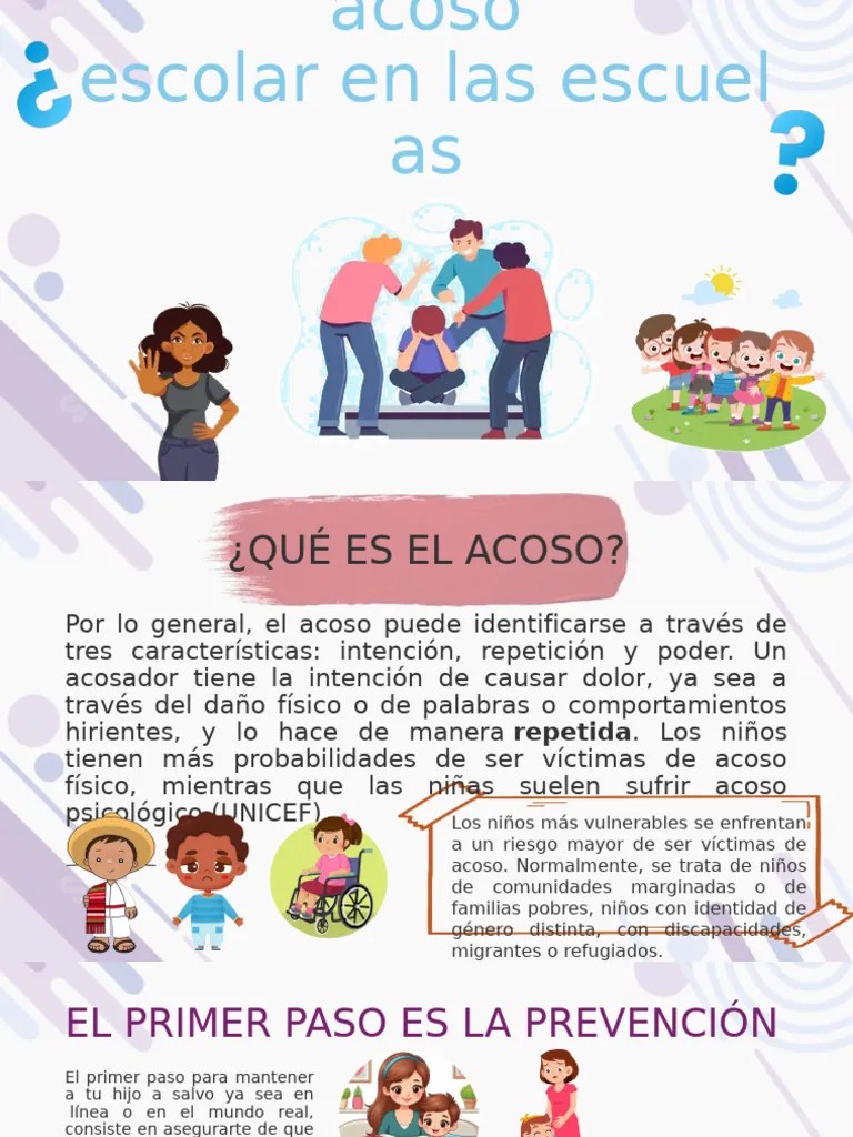Presentacion Cómo Prevenir El Acoso Escolar En Las Escuelas Pdf