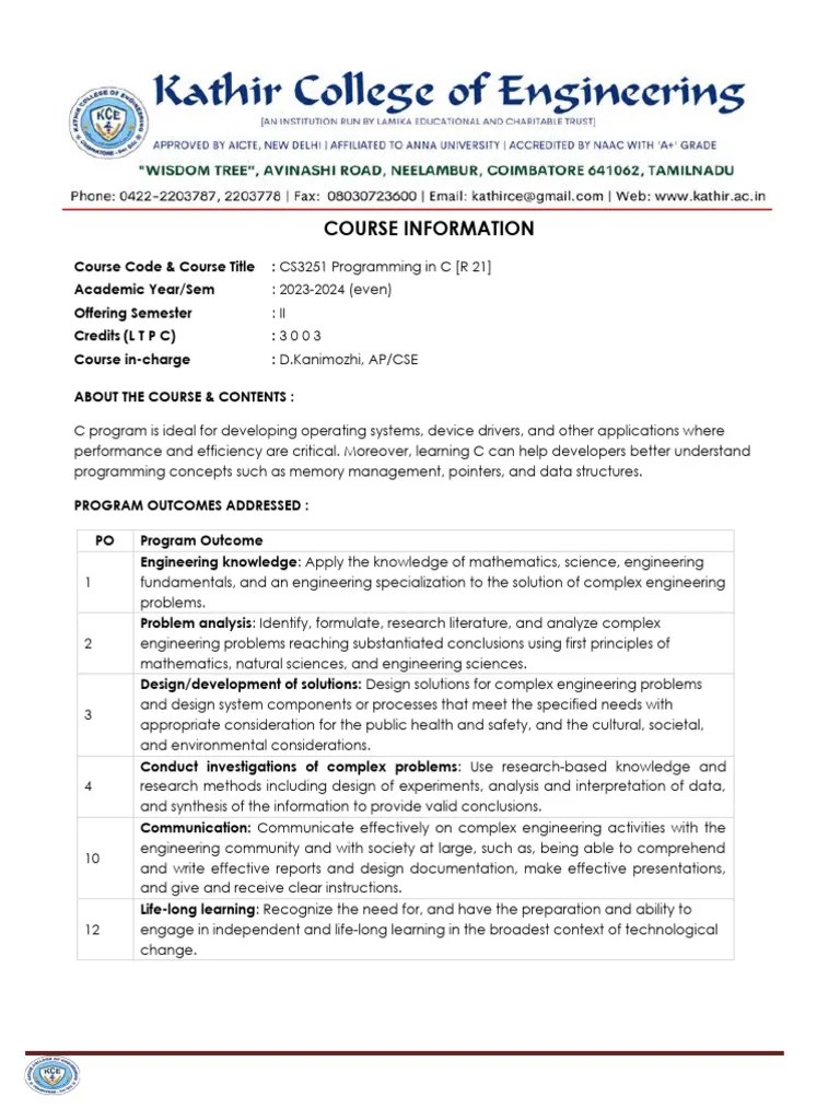 C Programming Pdf