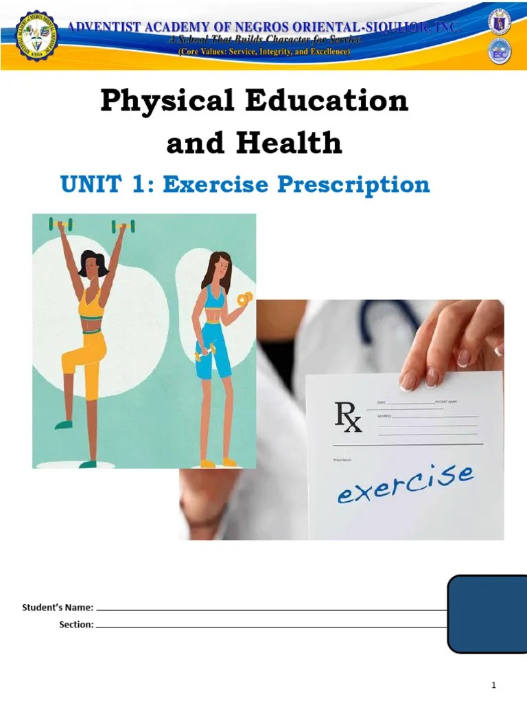 Pe 11 Unit 1and 2 Pdf Coronary Artery Disease Heart