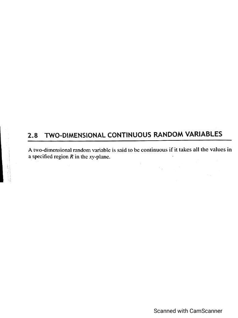 6 Two Dimensional Cont Random Variable Pdf