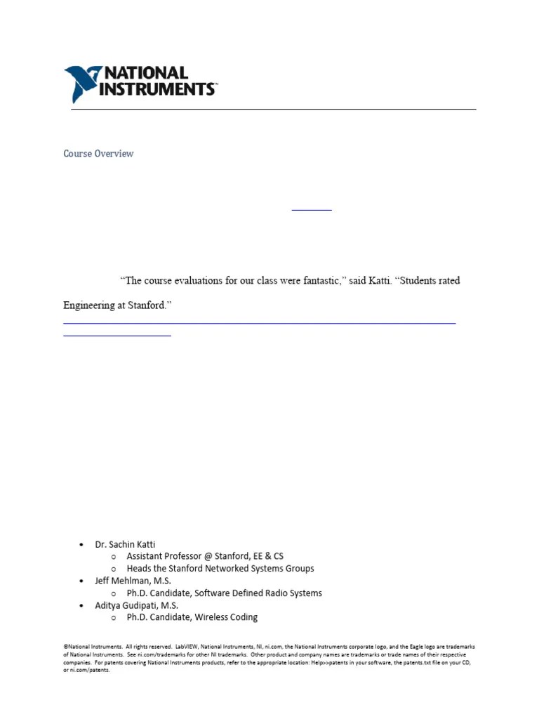 Course Overview Pdf