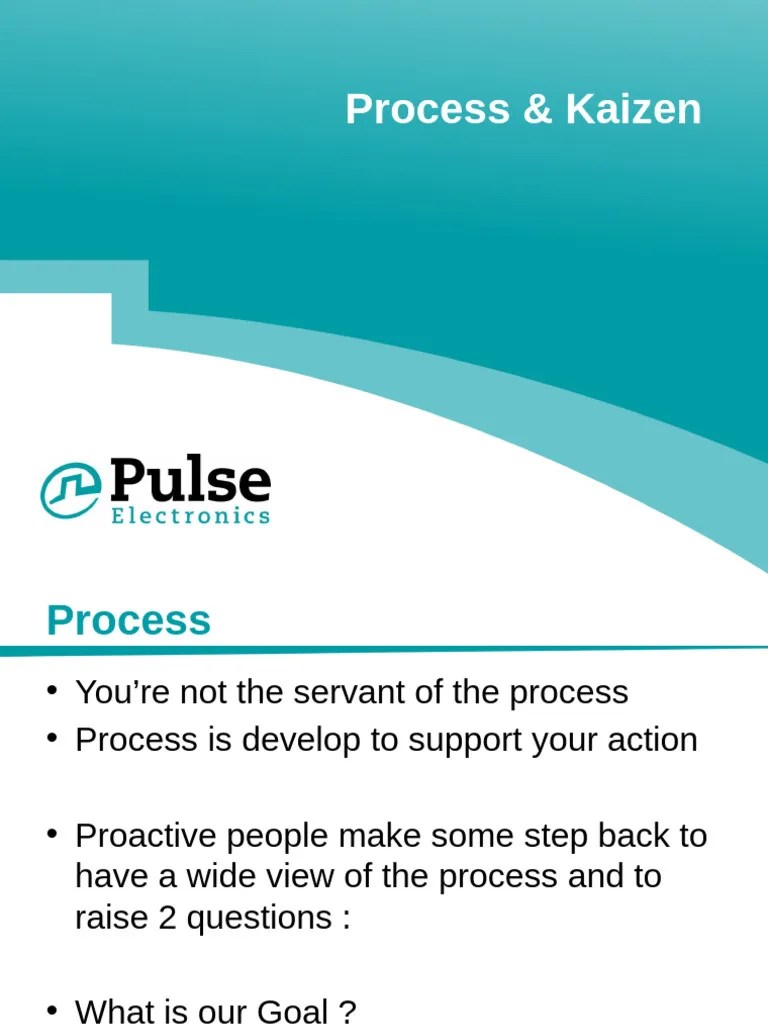 Process And Kaizen Lean Pdf Computing Business