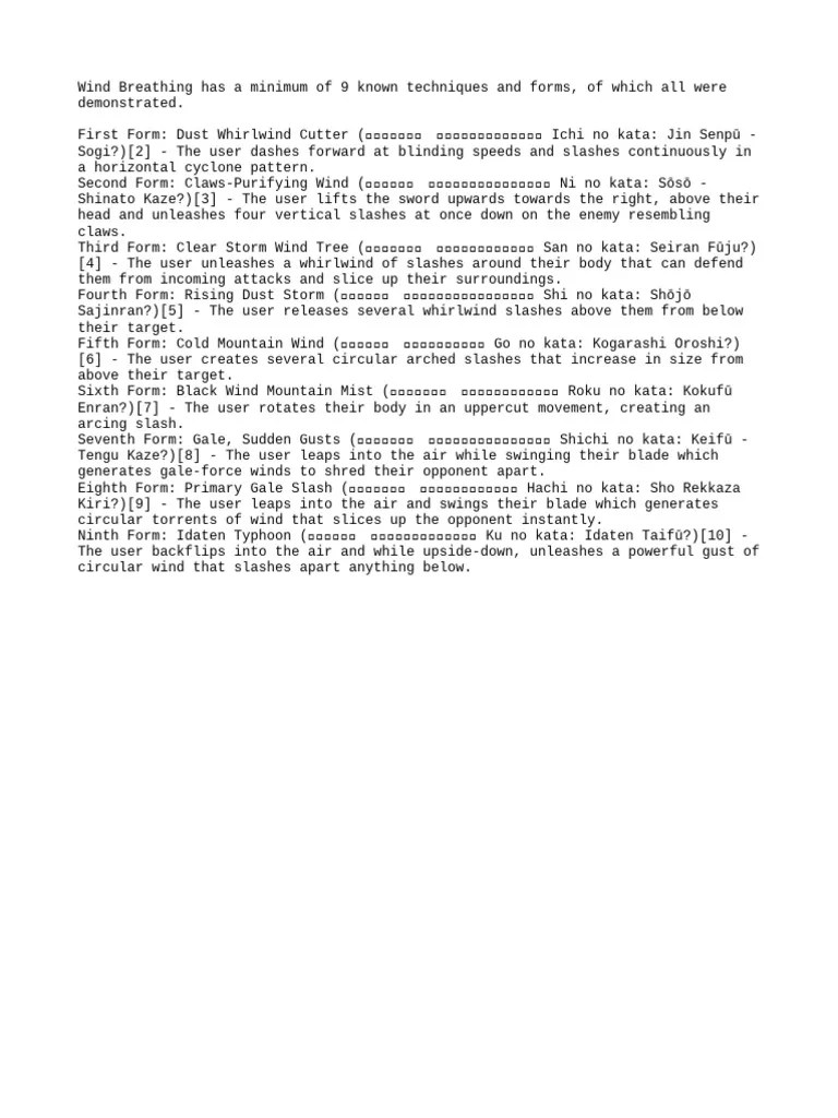 Wind Breathing Has A Minimum Of 9 K | PDF | History