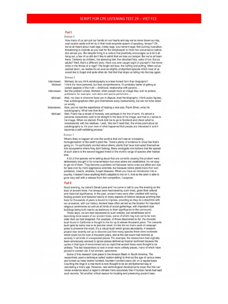 Script For Cpe Listening Test 29 Pdf