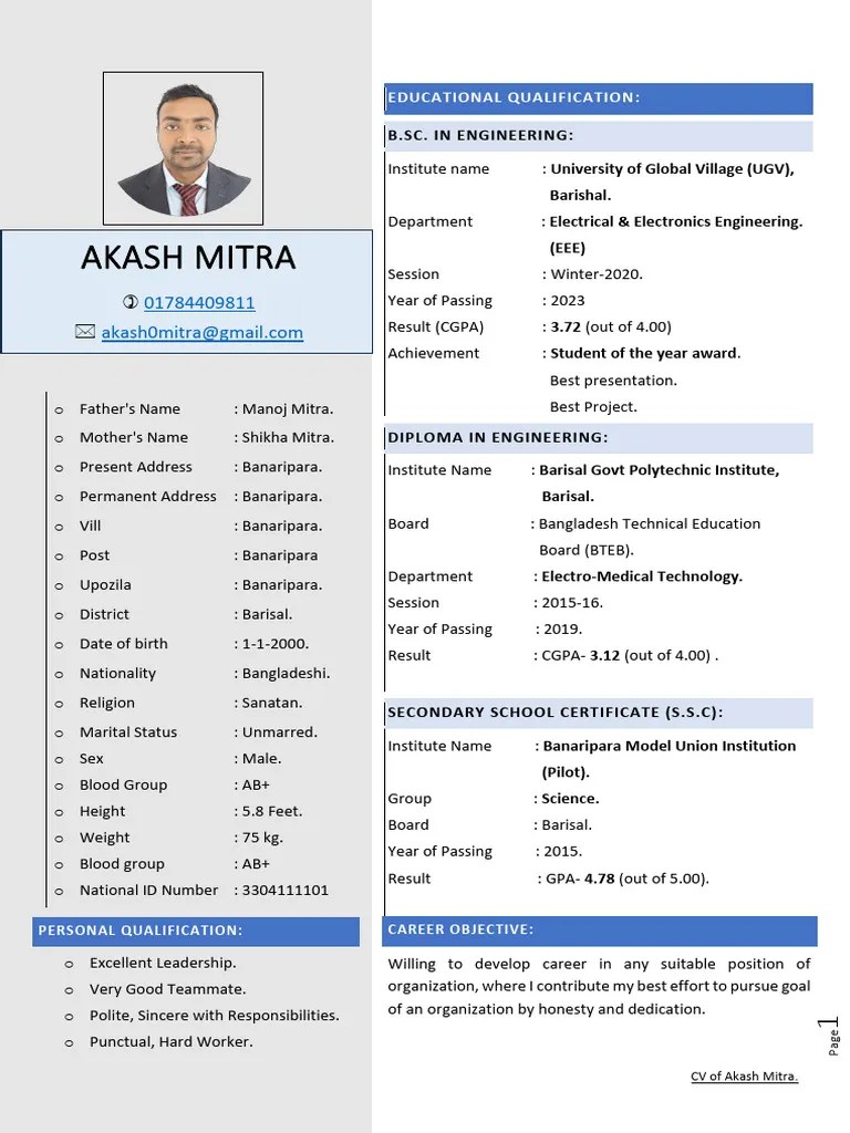 Digital Cv Pdf