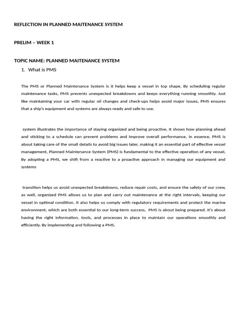 Reflection Format Aninang Pdf Safety