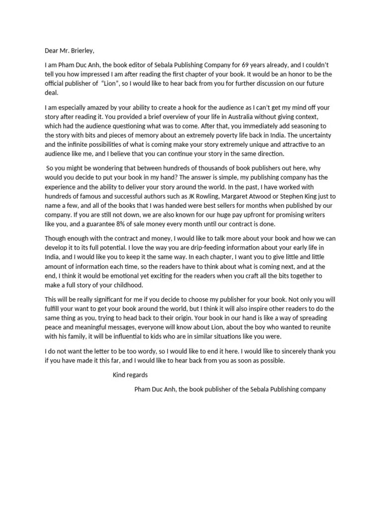 Letter To Saroo Pdf
