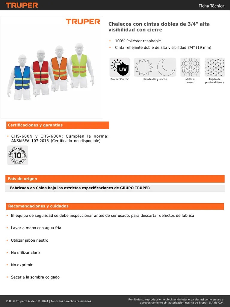 Ficha Chaleco Pdf