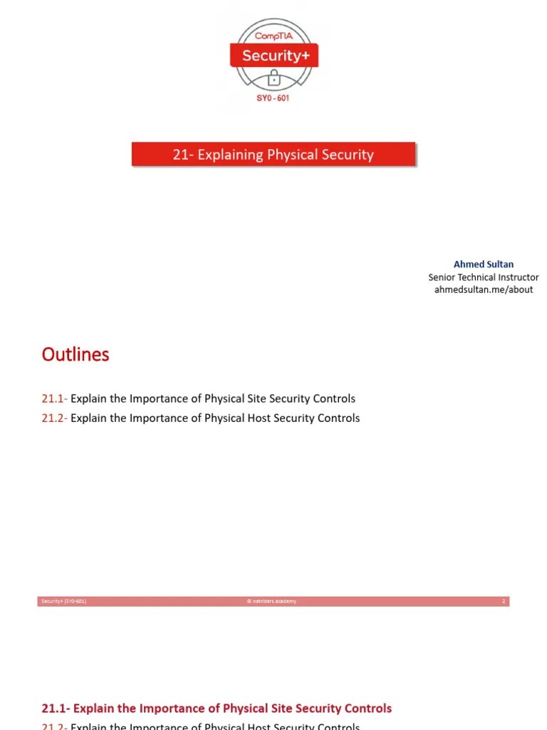 Importance Of Physical Security Controls Pdf Computer Security