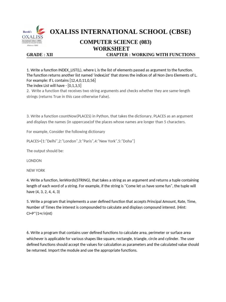 User Defined Functions Pdf