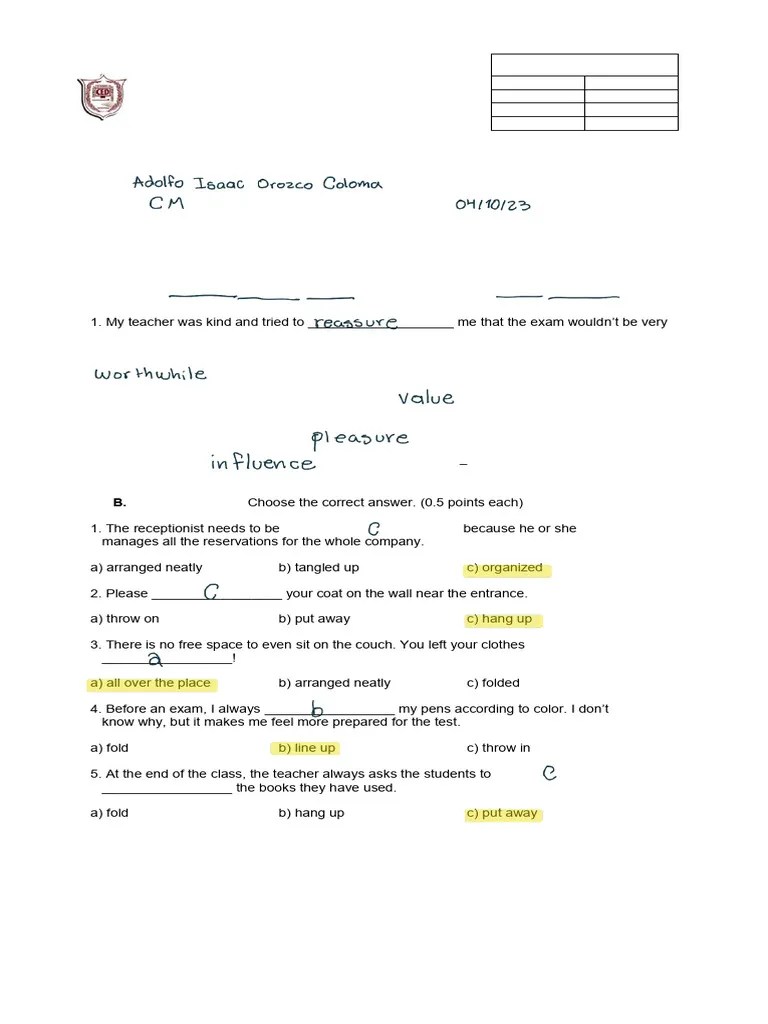 English Test Module Iv 2023 Pdf Subject Grammar