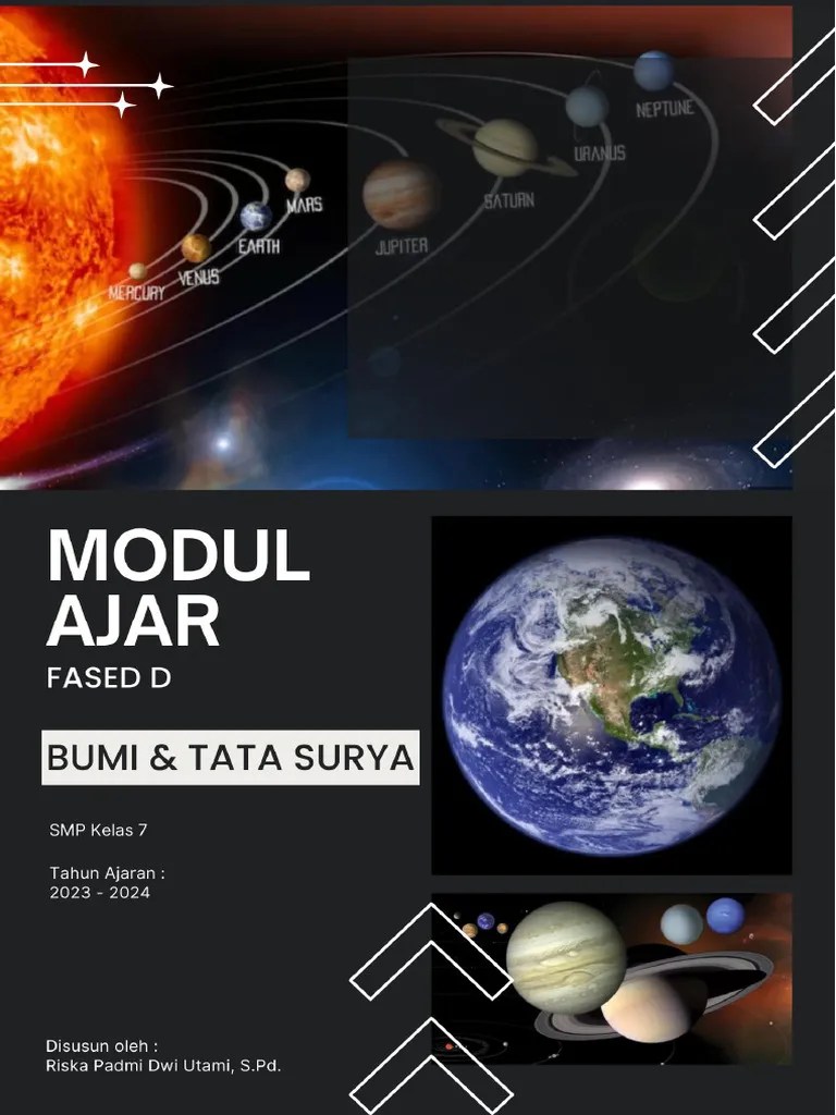 Modul Ajar Ilmu Pengetahuan Alam Ipa Bumi Tata Surya Fase D Pdf