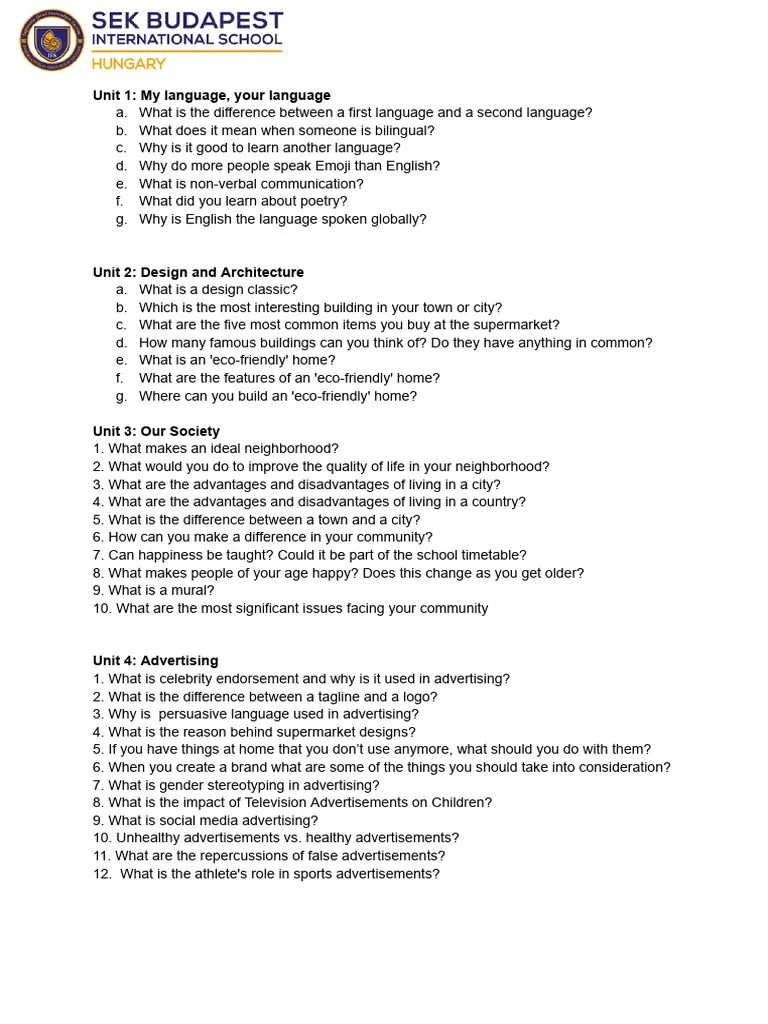 Grade 7 Oral Exam Pdf Human Communication