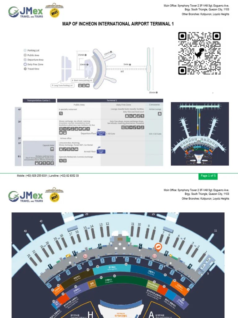 Incheon Airport Terminal 1 Map Pdf