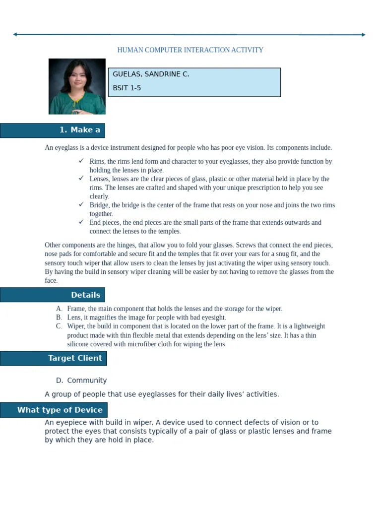 Human Computer Interaction Activity Pdf