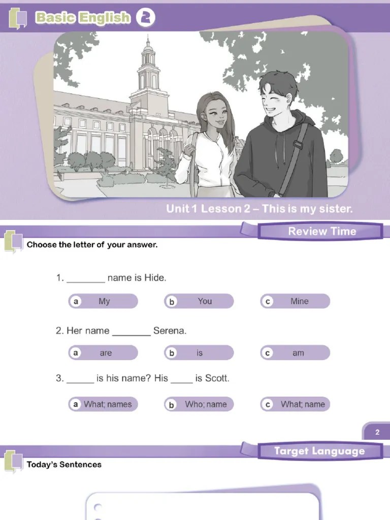 Basicenglish2 U1 L02 Lessonslides Pdf
