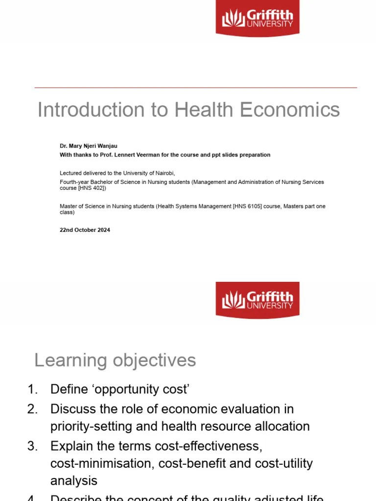 Introduction To Health Economics 20241022 Pdf Economics Economies