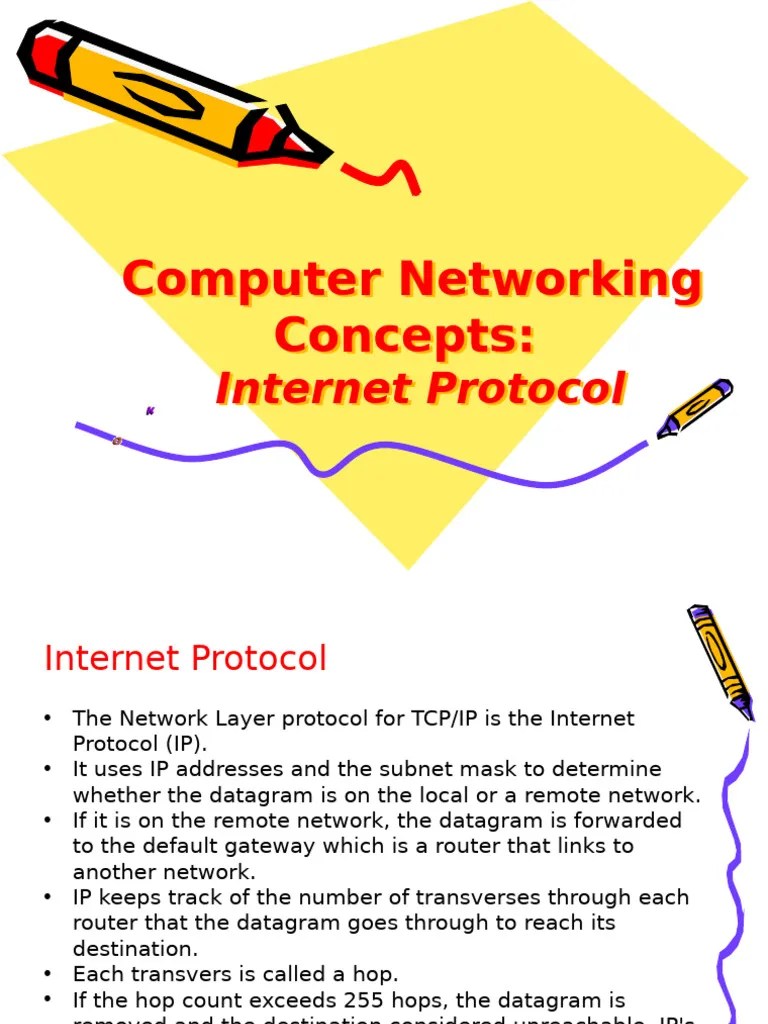 Computer Networking Concepts Internet Protocol Pdf