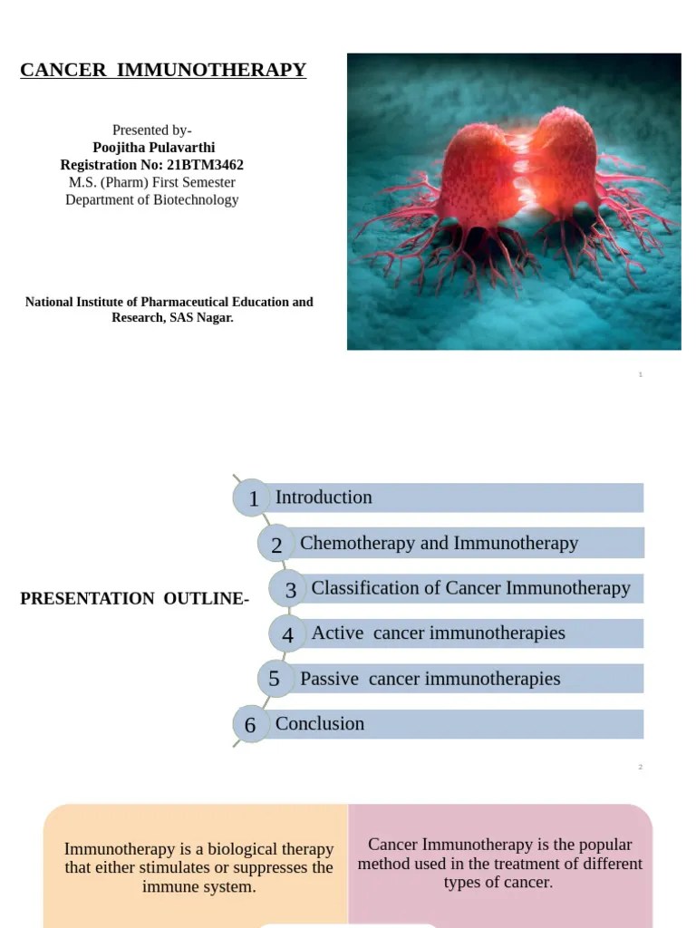 Cancer Immunotherapy Pdf Immunotherapy Chemotherapy