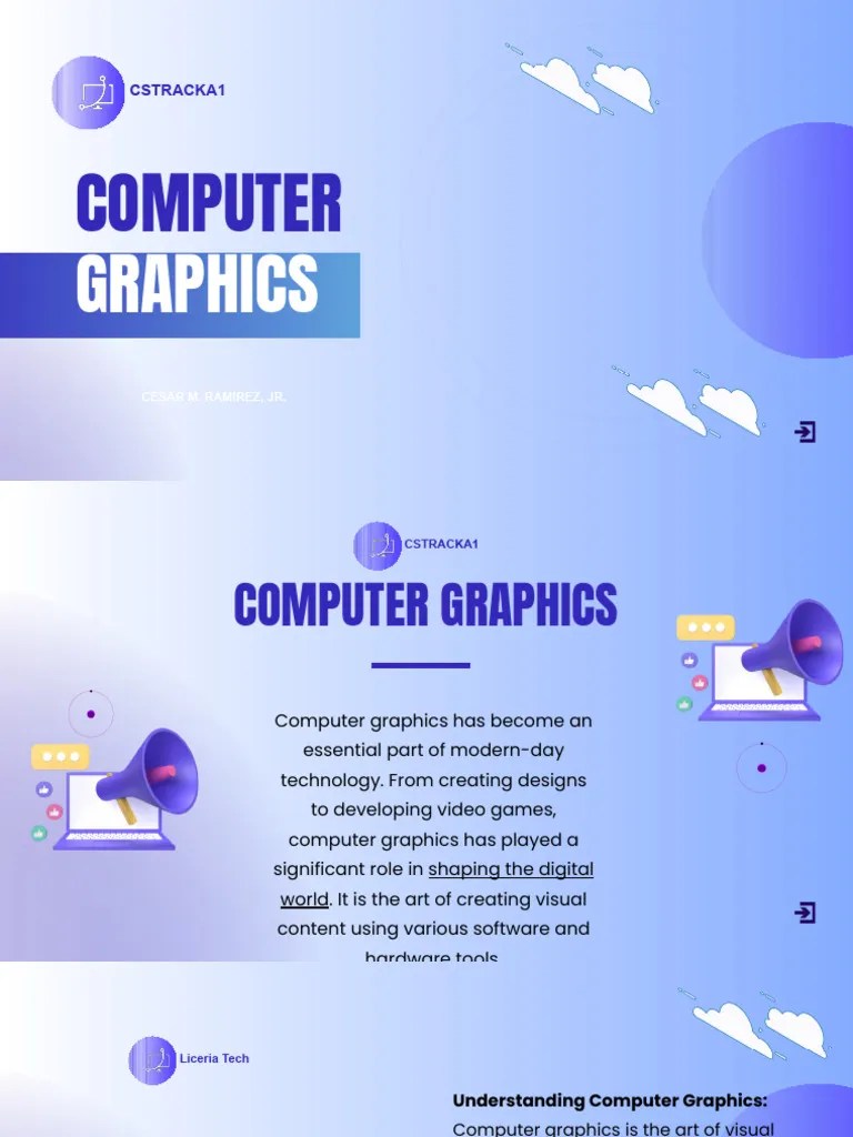 Chapter 1 Pptx Pdf Computer Graphics Graphics Processing Unit