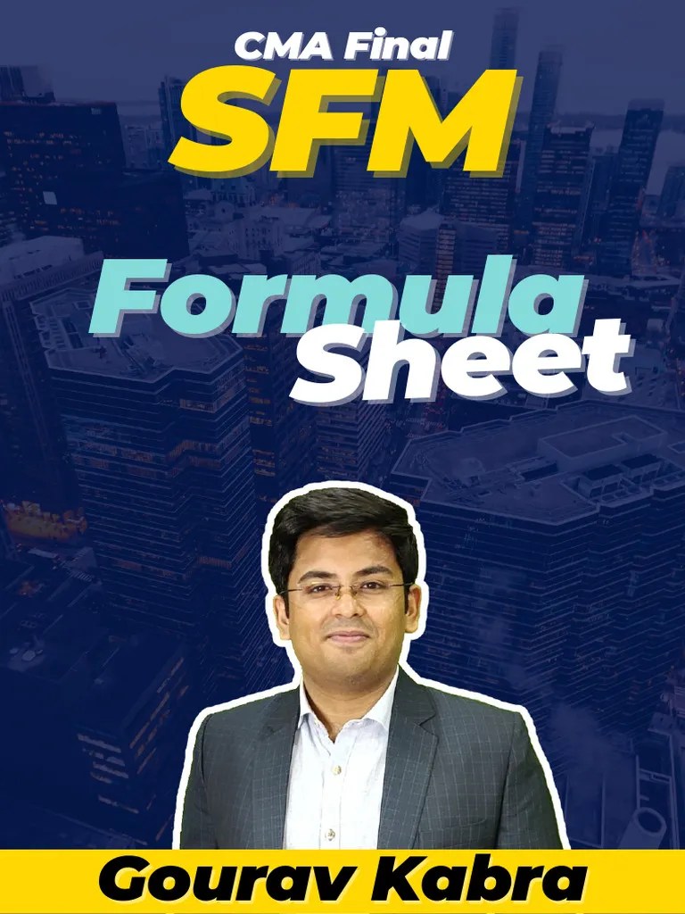 Sfm Formula Sheet Pdf