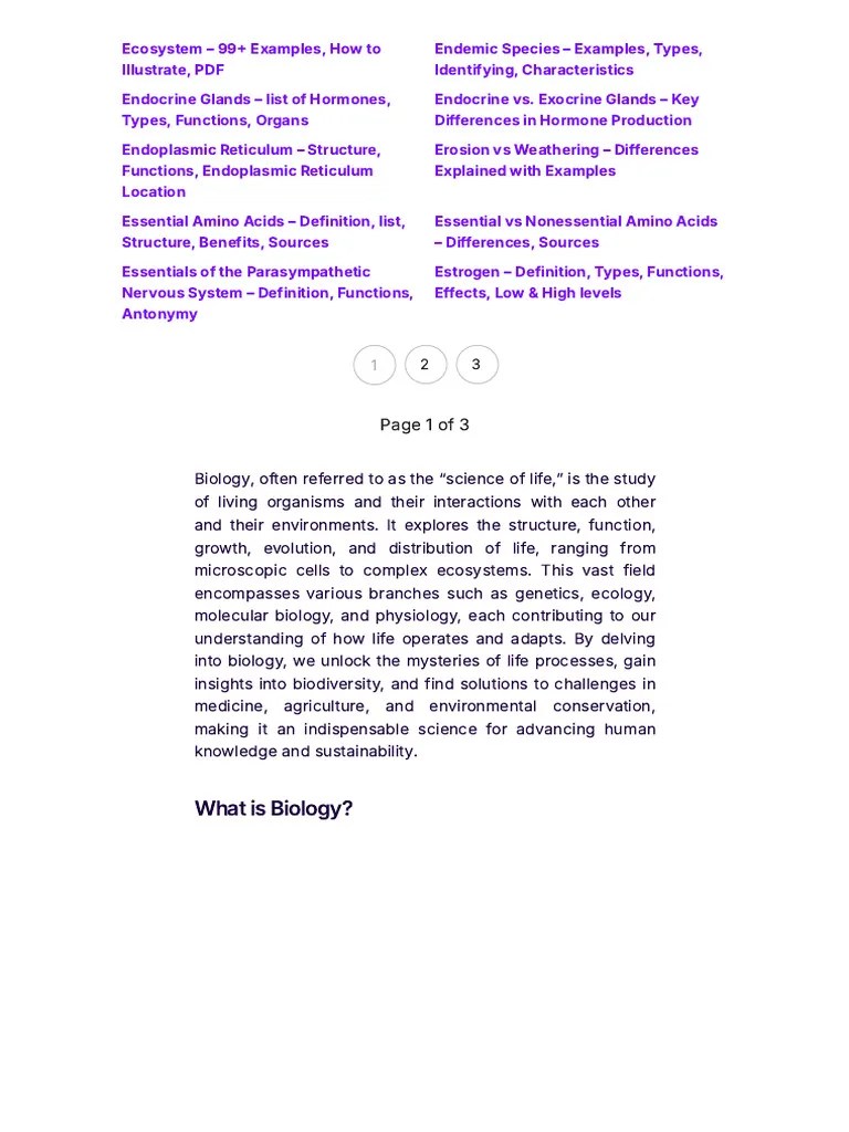 Biology Examples History Branches Functions Uses Types Pdf Rna
