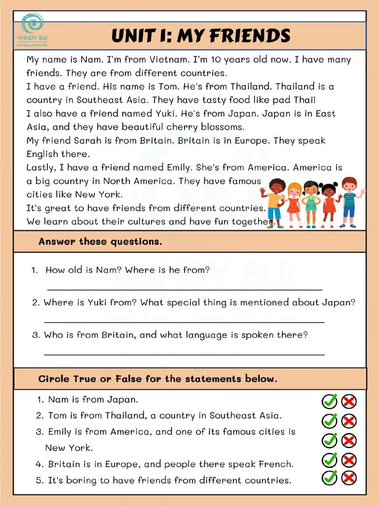 Reading Comprehension Pdf