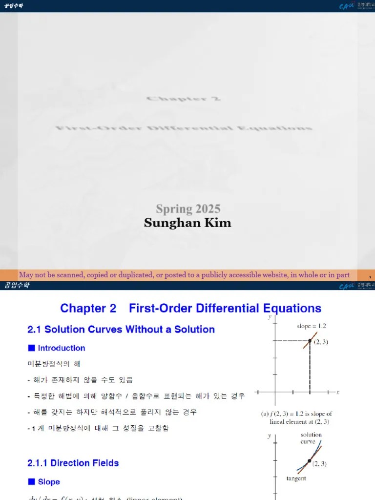Chapter 2 First Order Differential Equations Pdf Pdf Physics