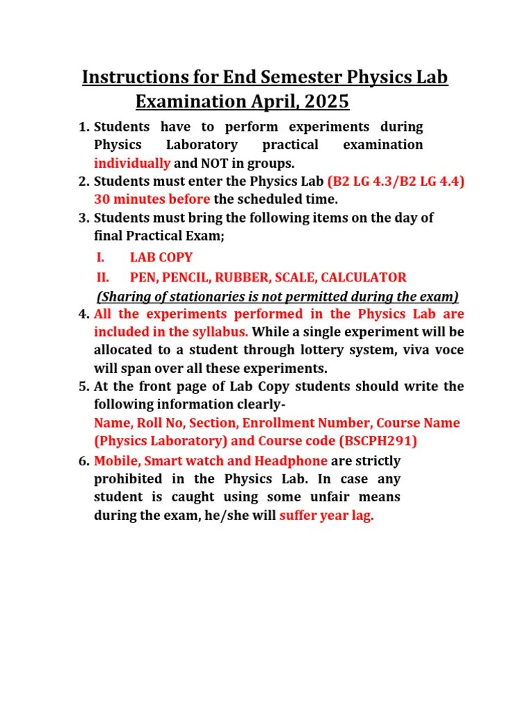 Physics Lab Instructions Pdf