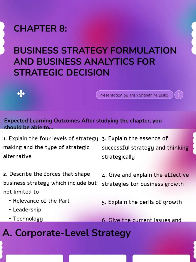 Chapter 8 Strategic Management Pdf Strategic Management