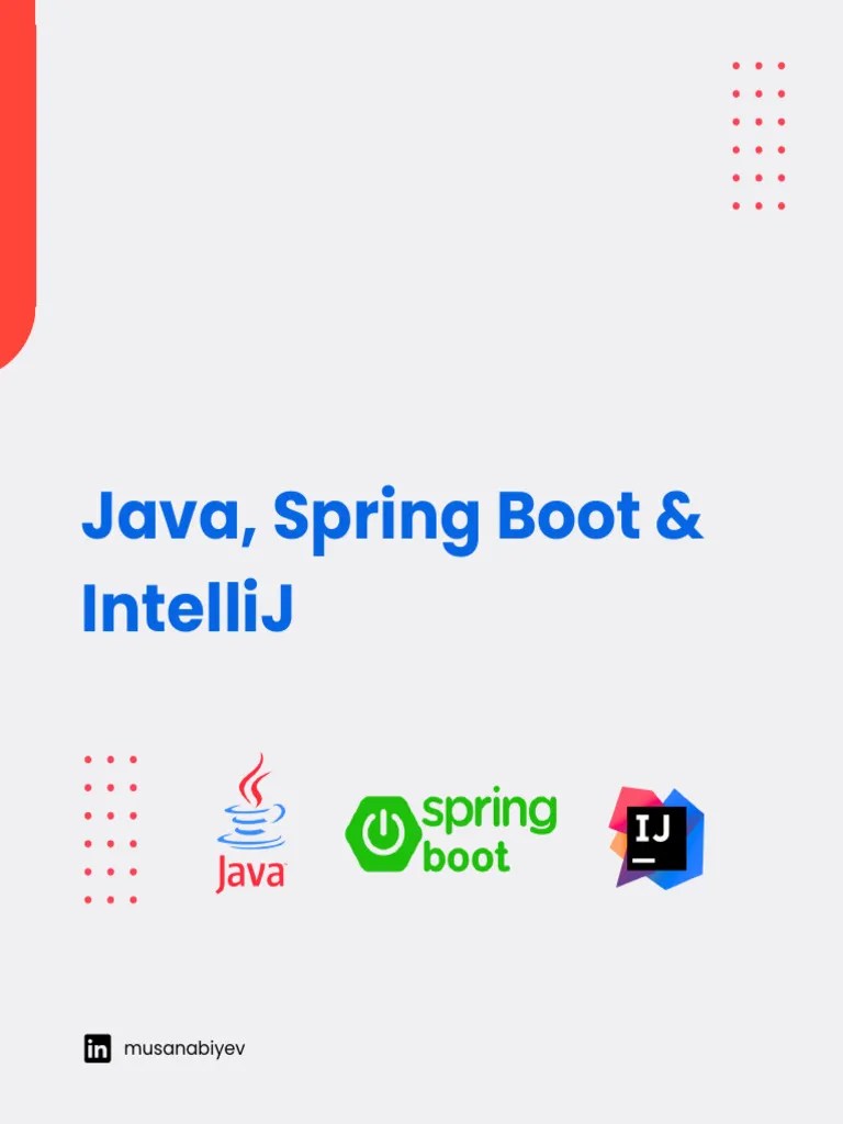 Java Spring Boot Intellij Pdf