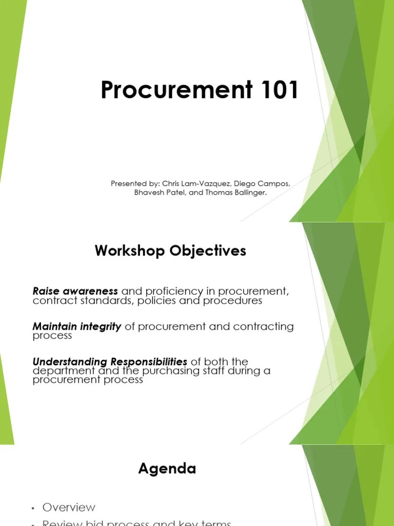 Csueb Procurement 101 Pdf Business Justice