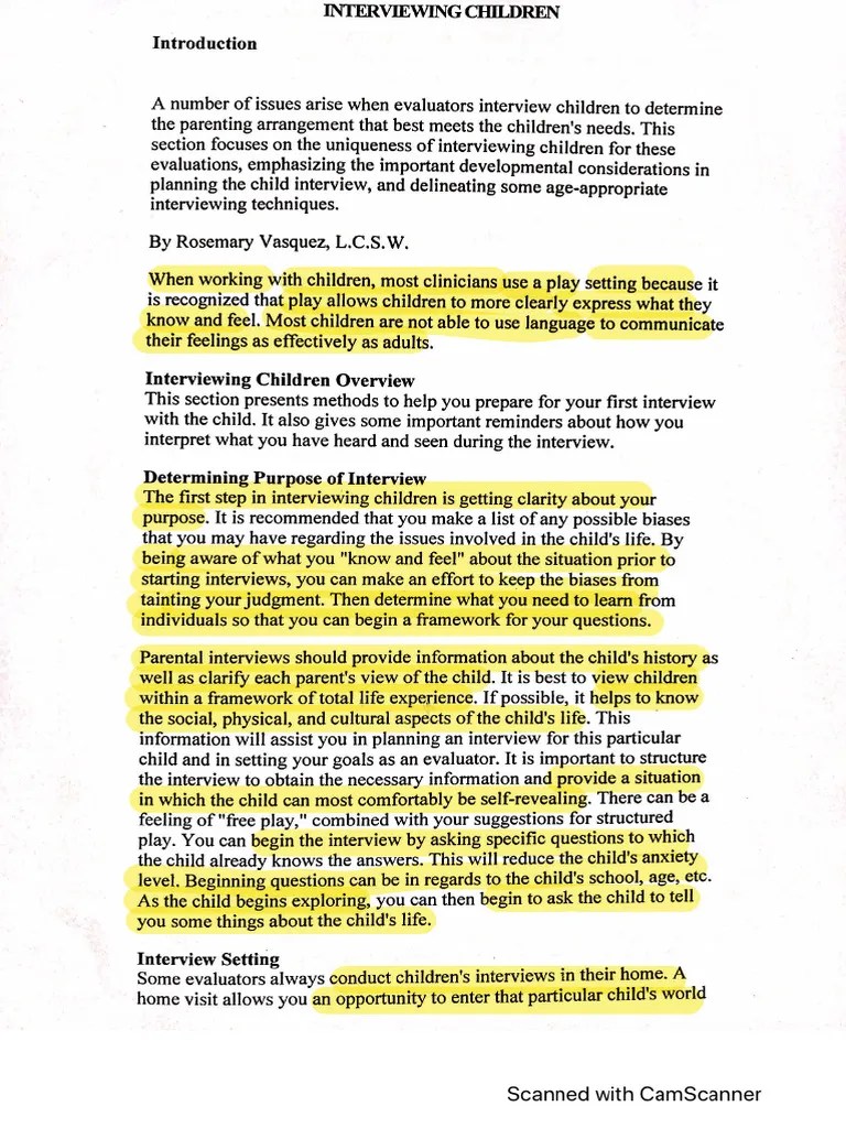 Interviewing Techniques Pdf Pdf