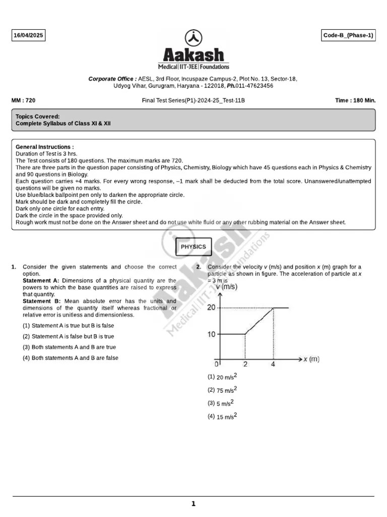 Fts 11 Code B 2025 Pdf