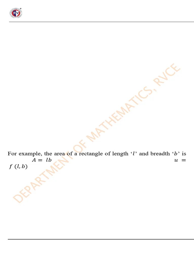 Unit 3 Multivariable Fucntion And Partial Differentiation Theory