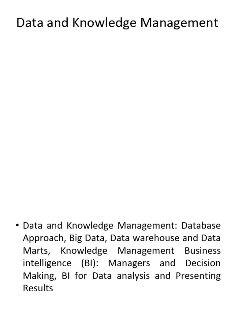 Module 2 Data And Knowledge Management Pdf Knowledge Tacit Knowledge