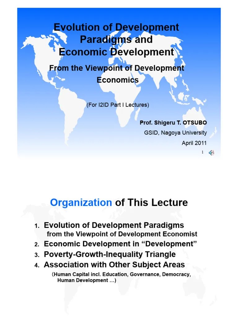 Development Paradigms And Economics Pdf Economic Growth Economic